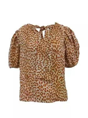Ulla Johnson Isolda Animal-print Blouse