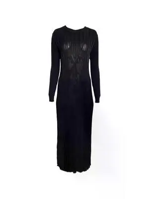 Max Mara Long-sleeves Knit Maxi Dress