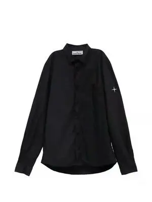 Stone Island Logo-embroidered Button-down Shirt