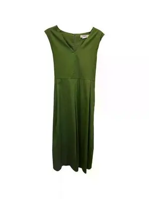 Max Mara V-neck Midi Dress