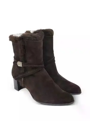 STUART WEITZMAN Suede Block-heel Boots