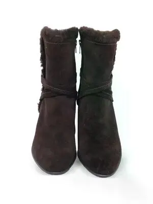 STUART WEITZMAN Suede Block-heel Boots
