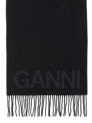 GANNI Scarf With Logo