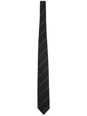 TOM FORD Printed Neck Tie - Black