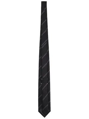 TOM FORD Printed Neck Tie - Black