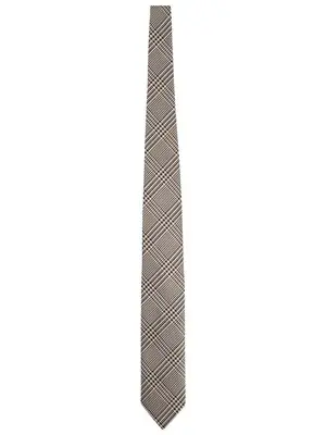 TOM FORD Printed Silk Neck Tie - Brown