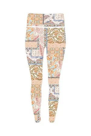 LEZAT Ada Organic Cotton 7/8 Legging Floral Patchwork