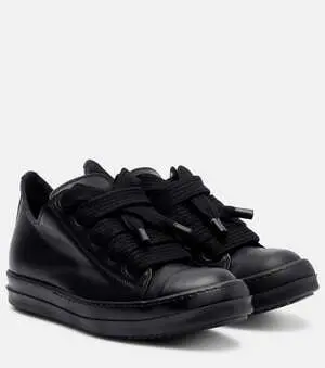 Rick Owens Jumbolace Leather Sneakers