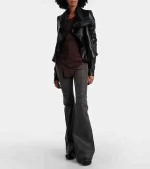 Rick Owens Jumbolace Leather Sneakers