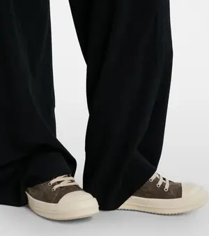 Rick Owens Suede Low-top Sneakers - Grey