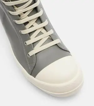 Rick Owens Leather High-top Sneakers