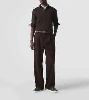 Zegna Triple Stitch Leather Sneakers