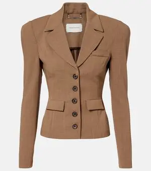 Magda Butrym Wool Blazer - Brown