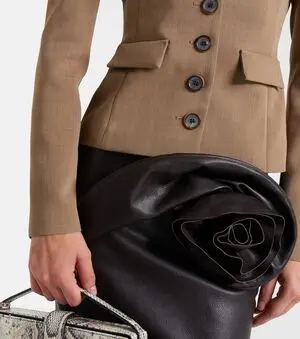 Magda Butrym Wool Blazer - Brown