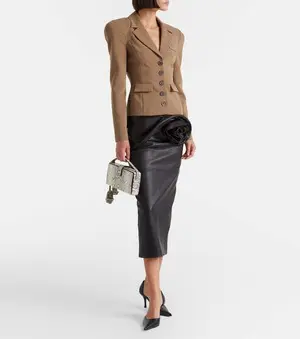 Magda Butrym Wool Blazer - Brown
