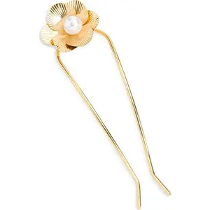 Tasha Flower Hair Pin - Gold