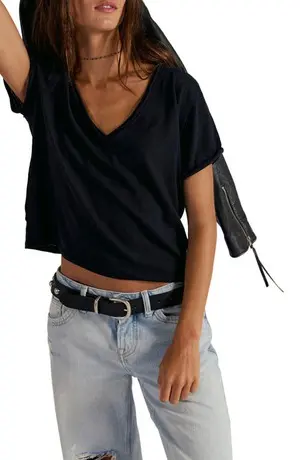Free People Take Two T-shirt - Black
