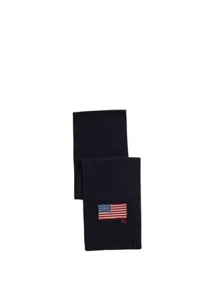 Polo Ralph Lauren Scarf With Logo - Blue