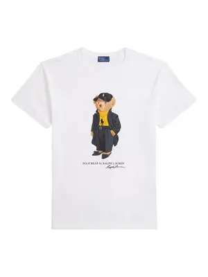 Polo Ralph Lauren T-shirt With Teddy Bear - White