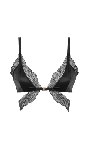 MERS SILK Clara Silk & Lace Bra