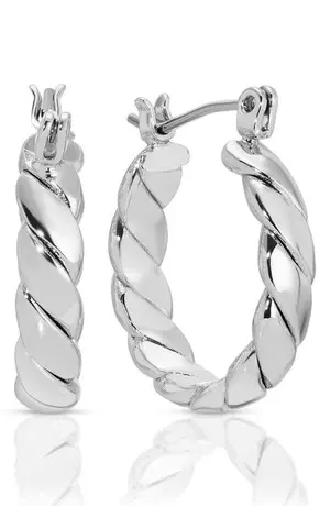 Ettika Texture Mini Hoop Earrings