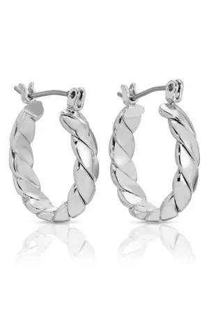 Ettika Texture Mini Hoop Earrings