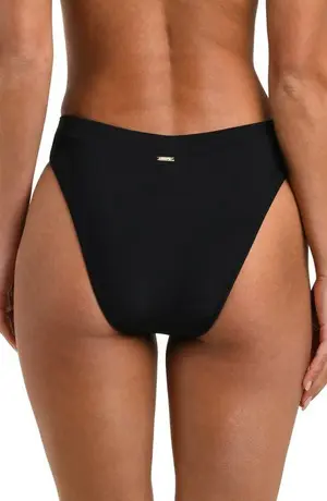 L'Agence Ashleigh V-cut High Leg Bikini Bottoms