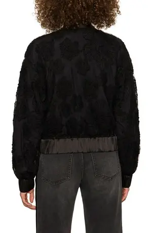 Sanctuary Floral Textured Bomber Jacket