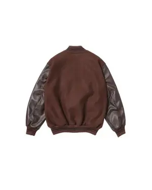 VOWELS Varsity Jacket - Brown