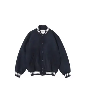 VOWELS Varsity Jacket - Navy