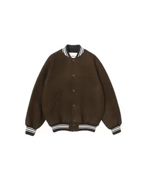 VOWELS Varsity Jacket - Olive