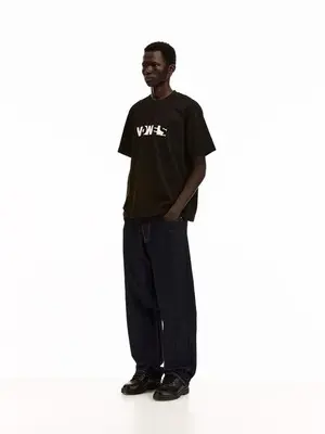 VOWELS Overall Tee - Black