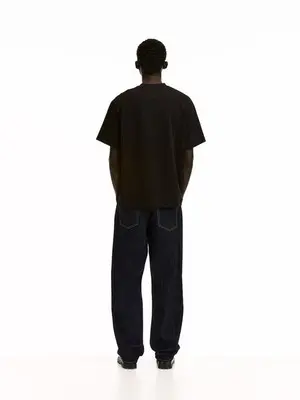 VOWELS Overall Tee - Black