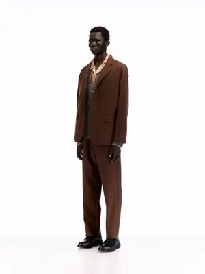 VOWELS Suit Jacket - Brown