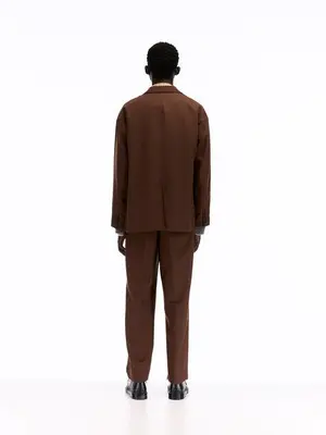 VOWELS Suit Jacket - Brown