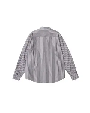 VOWELS Striped Button Down Shirt - Black