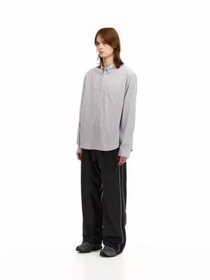 VOWELS Striped Button Down Shirt