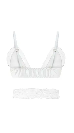 MERS SILK Mercy Silk & Lace Bra