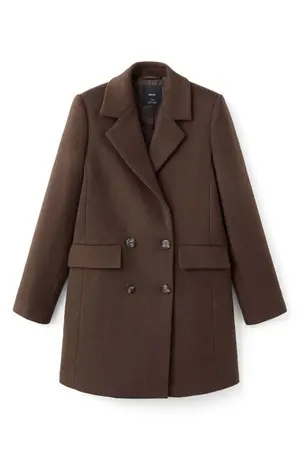 Mango Wool-blend Double-breasted Coat