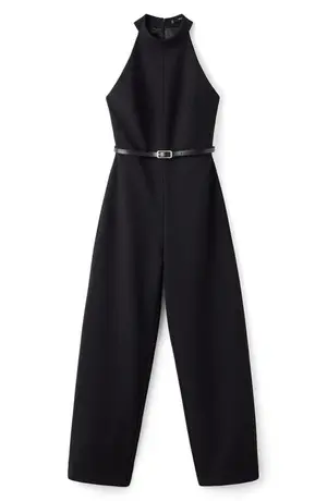 Mango Cutaway Sleeveless Jumpsuit