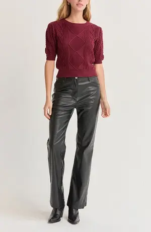 CRESCENT Faux Leather Pants