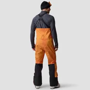 BACKCOUNTRY Cottonwoods Lt Xpore 3l Bibs - Boundary Orange Ombre/black