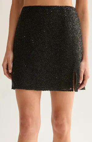 CRESCENT Beaded Mini Skirt