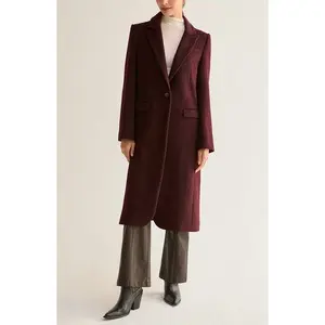 CRESCENT Brushed Wool Blend Coat