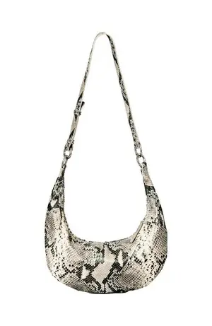 HYER GOODS Small Leather Convertible Ring Bag - Python