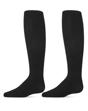 MEMOI Totally Opaque Microfiber Tights 3-pair Pack - Black