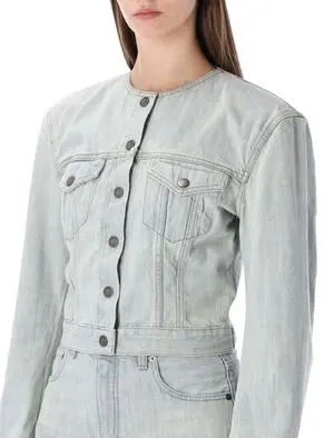 HAIKURE Shirley Cropped Denim Jacket