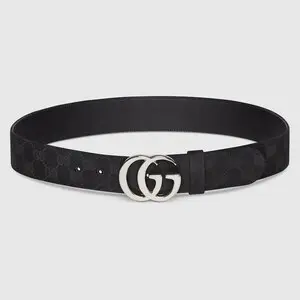 Gucci Flat Marmont Belt - Black