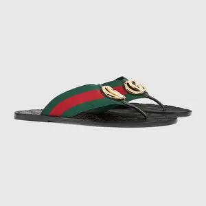 Gucci S Riviera Thong Sandal Fabric