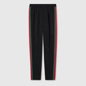 Gucci Stretch Nylon Sportswear Pants With Web